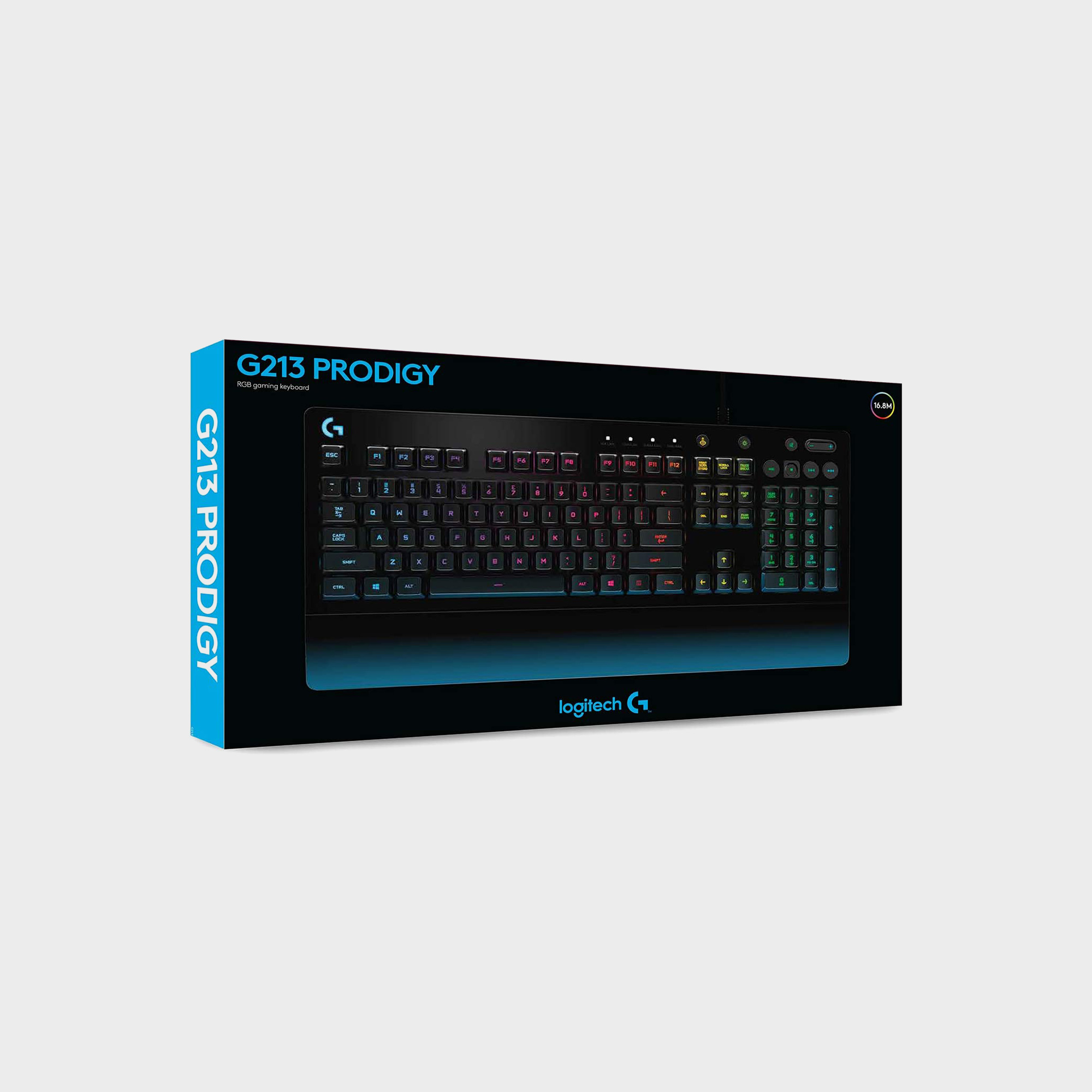LOGITECH G213 Prodigy Corded RGB Gaming Keyboard - BLACK - US INT'L ...