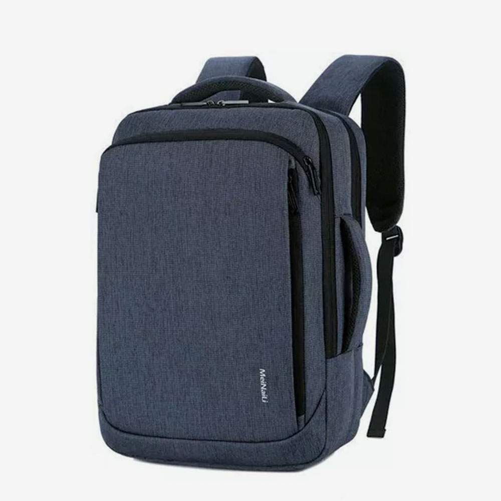MEINAILI 023 Nylon Laptop Backpack With USB Charging Port 15.6″ – Blue ...