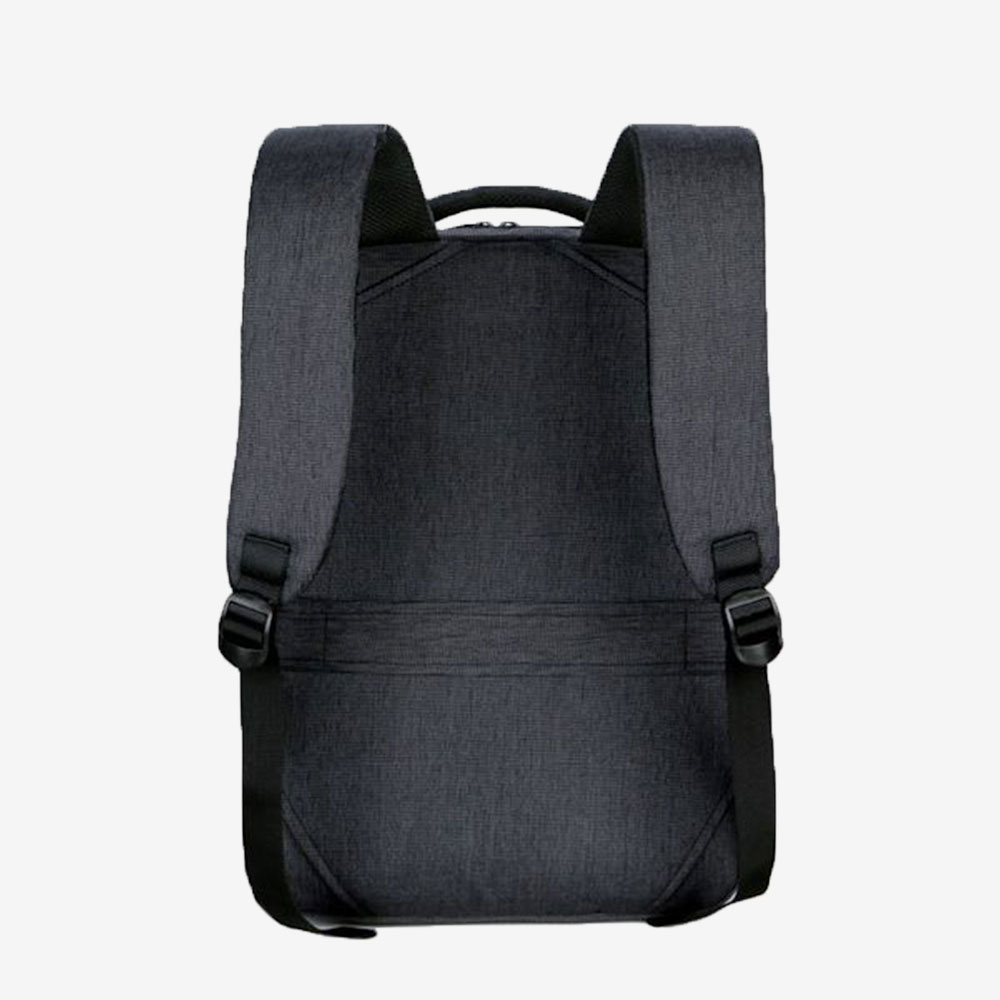 MEINAILI 023 Nylon Laptop Backpack With USB Charging Port 15.6″ – Black ...