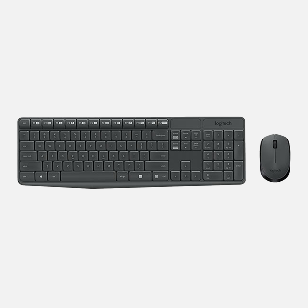 Logitech MK235 Wireless Keyboard and Mouse – GREY – Hankerz Official