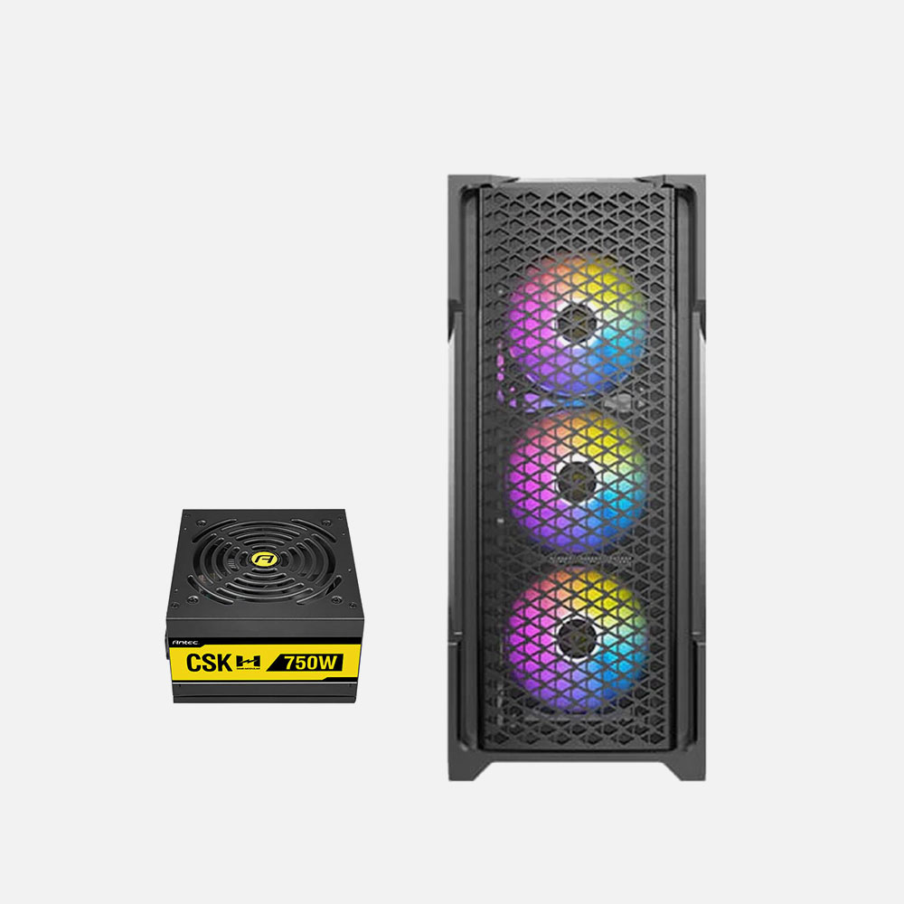 Case Antec AX90 4Fan 120M ARGB+PSU Antec CSK 750H SEMI-MODULAR (Bronze ...