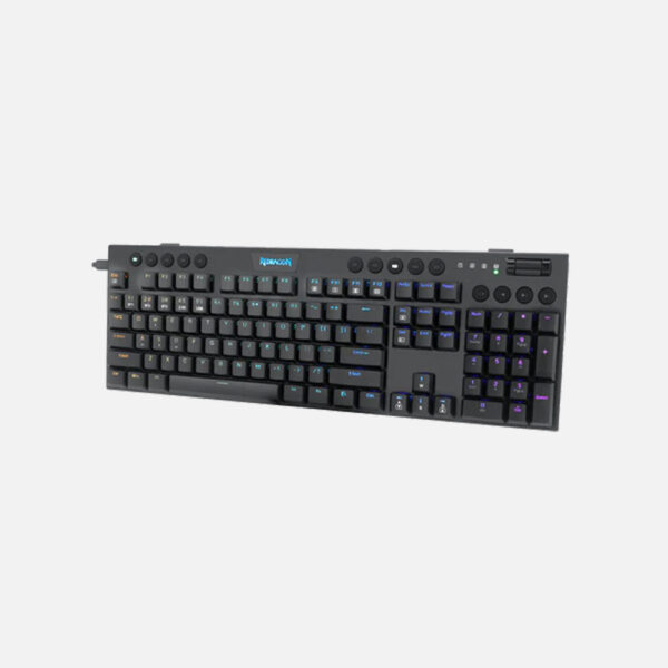 REDRAGON K618 Horus Wireless Keyboard Low Profile Red Switches Black ...